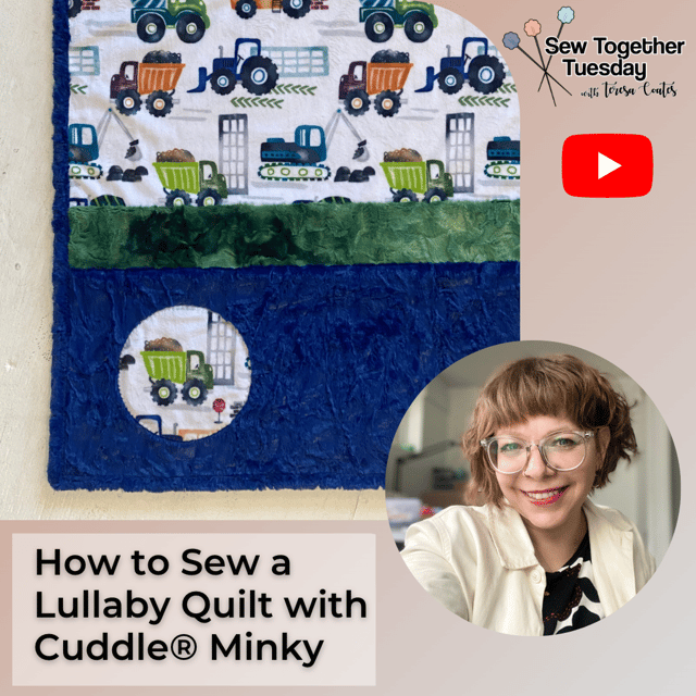 How to Sew a Luxe Cuddle® Minky Fabric Infinity Scarf (Video Tutorial ...